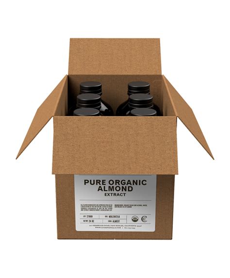 Organic Pure Almond Extract Packs And Cases Cook Flavoring Co