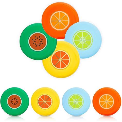 Flying Discs Large Fetching Toy For Outdoors 9 In 8 Pack