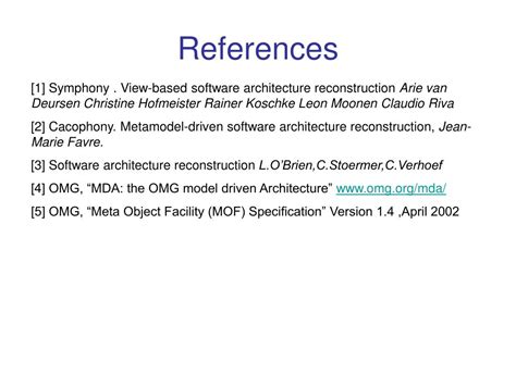 Ppt Software Architecture Reconstruction Powerpoint Presentation