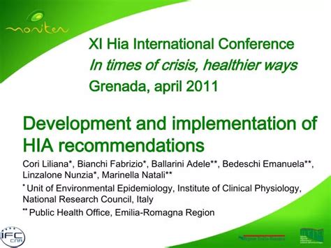 Ppt Development And Implementation Of Hia Recommendations Powerpoint
