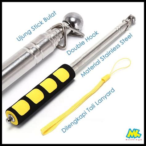 Jual Terbaru Tongkat Bendera Telescopic Pointer Stick Flagpole