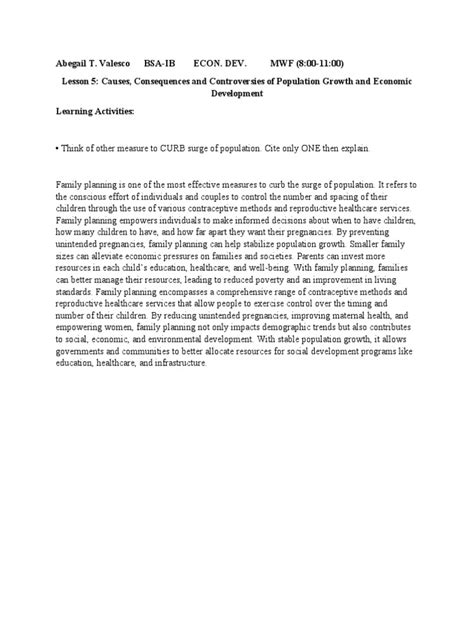 Lesson 5 Econ Dev Pdf