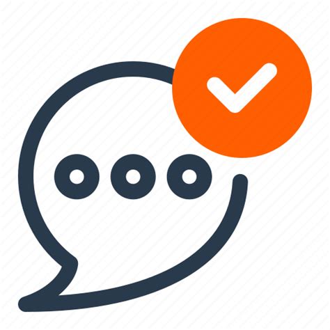 Check Mark Speech Bubble Speech Bubble Chat Talk Icon Download On Iconfinder