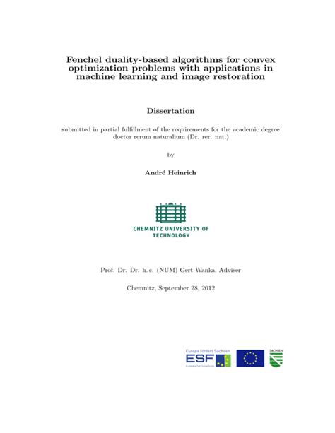 Fenchel Duality Based Algorithms For Convex Qucosa