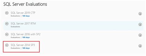 SQL Server 2014 Standard Download Installation