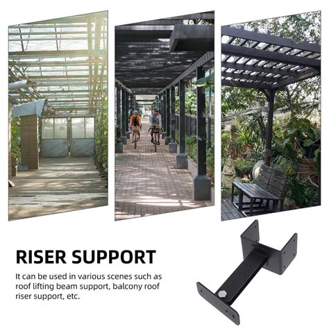 Goohochy Roof Riser Bracket Pergola Roofs Riser Beam Bracket Easy