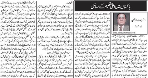 Urdu Collection Pakistan Me Aala Taleem Ky Masael
