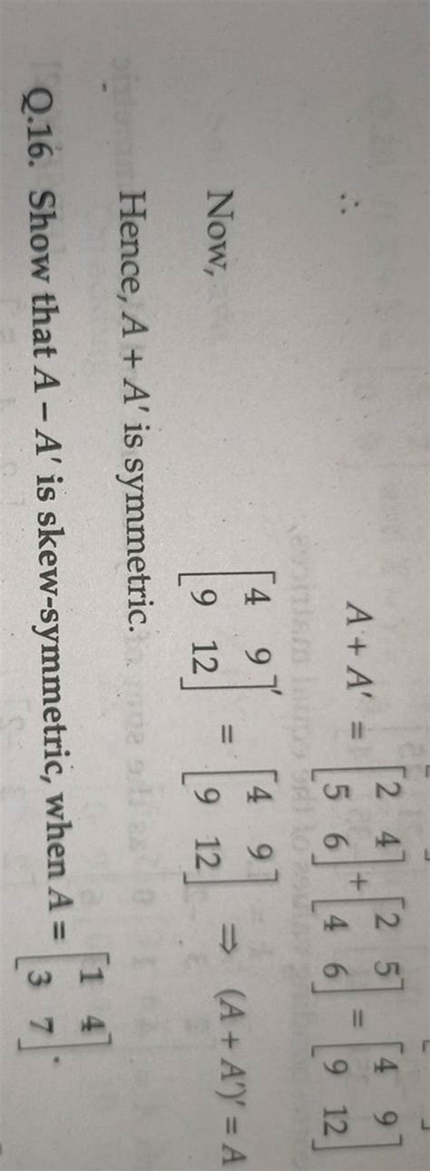Begin Array L Therefore Quad Aa Prime Left Begin Array Ll