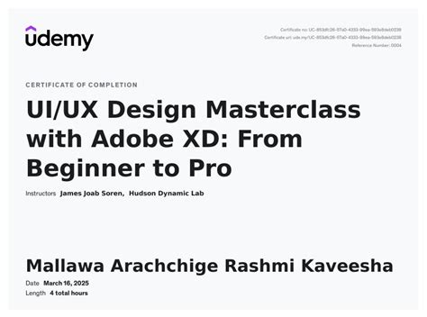 Im Happy To Share That Ive Obtained A New Certification Uiux Design