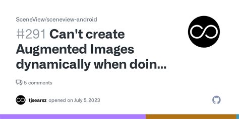can t create augmented images dynamically when doing an async call