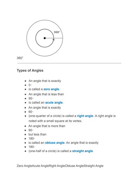 SOLUTION: Angles definition types interactives and examples - Studypool