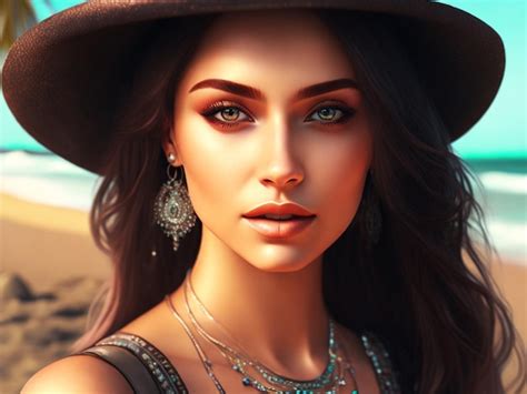 Premium Ai Image Women Digital Painting Art Wallpaper