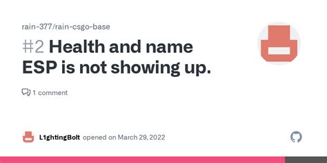 Health And Name Esp Is Not Showing Up · Issue 2 · Rain 377rain Csgo