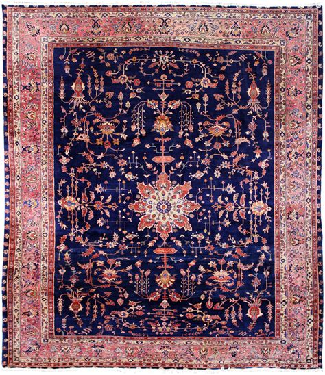 Antique Mahajaran Sarouk Handwoven Traditional Rug Landry And Arcari