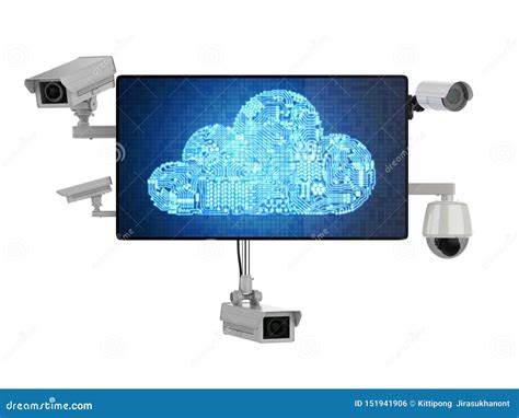 Cloud Security Concept Stock Illustration Illustration Of Digital