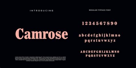 우아한 알파벳 문자 글꼴 및 숫자 클래식 레터링 최소한의 패션 디자인 타이포그래피 모드 프리미엄 벡터