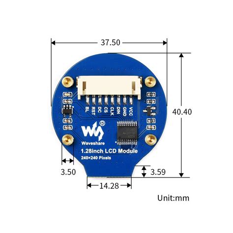 Waveshare Inch Round Ips Tft Lcd Display Pixels Spi Ws