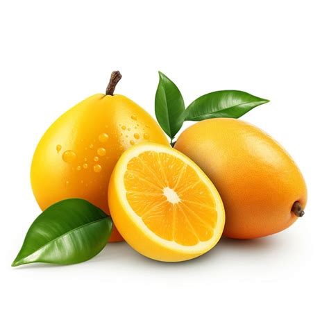 Premium Photo Lemon Apple Isolated On A Blurred Background
