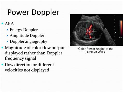 Ppt Display Of Motion And Doppler Ultrasound Powerpoint Presentation