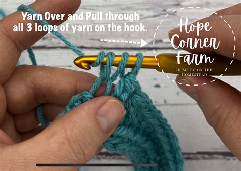 How To Front Loop Half Double Crochet Stitch Hope Corner Farm