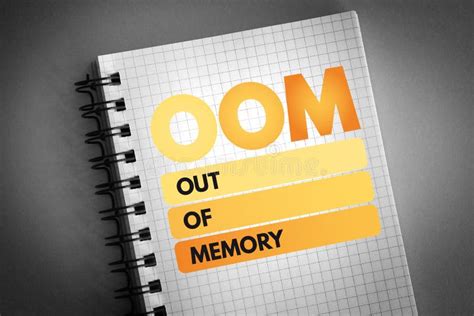 Oom Out Of Memory Acronym Stock Image Image Of Conceptual Notepad