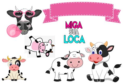 Miga Sua Loka Vaquinha Topo De Bolo Png
