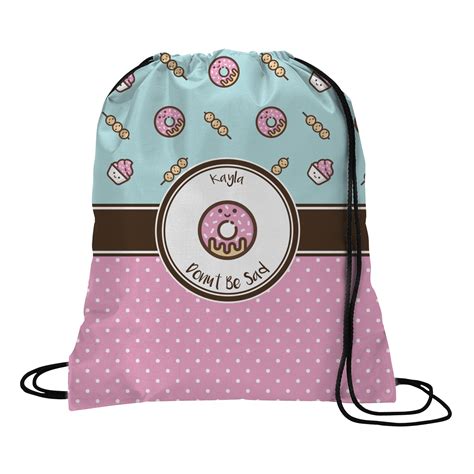 Custom Donuts Drawstring Backpack Personalized Youcustomizeit