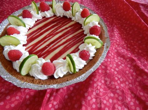 The Nerdy Chef Raspberry Key Lime Pie