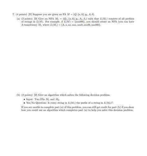 Solved 7 4 Points D Suppose You Are Given An Fa