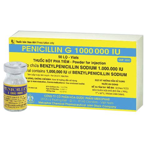 Penicillin G 1000000iu điều Trị Nhiễm Khuẩn Nặng