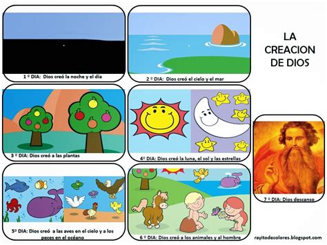 ¡apúntate A Reli LÁminas De La CreaciÓn