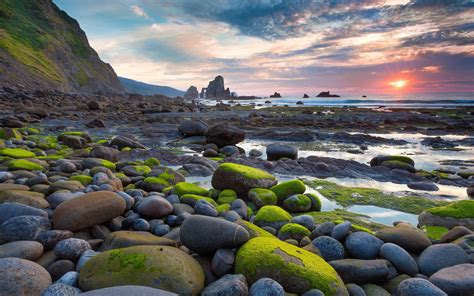 Wallpaper Pemandangan Laut Batu Alam Pantai Sungai Lautan