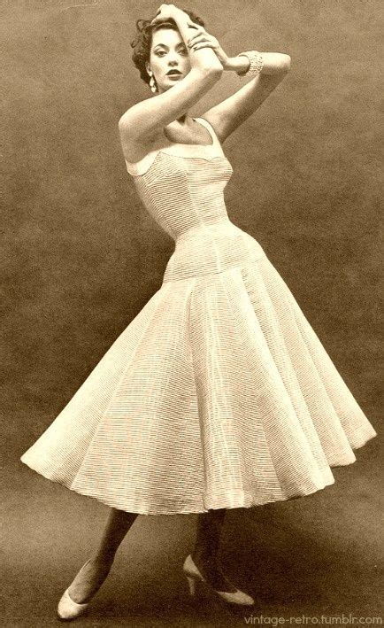 Vintage Fashion Photography On Tumblr 50s Silhouette Dress Fashion