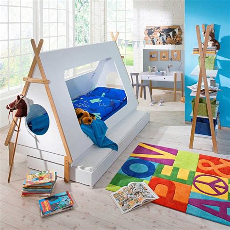 Tpfliving Kinderbett Tjörn Zeltbett Mit Rausfallschutz Mdf Platten