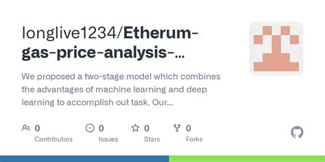 GitHub Longlive Etherum Gas Price Analysis TimesNet We Proposed A Two Stage Model Which