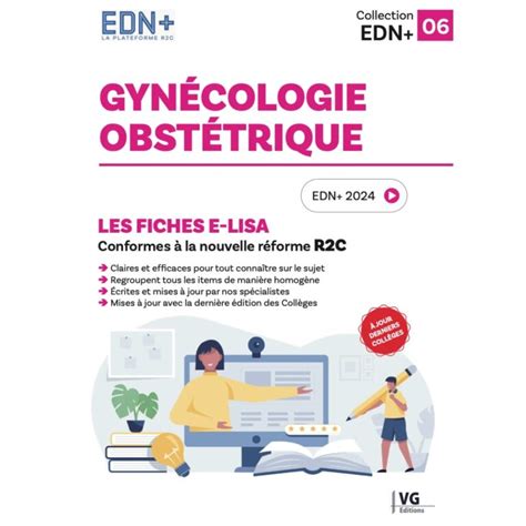 EDN les fiches E LISA Gynécologie Obstétrique MEDILAM Librairie