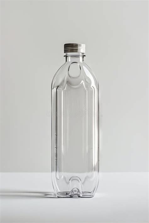 A Clear Plastic Bottle With A Lid On It Stock Image Image Of Bottle