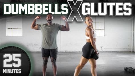 Minute Dumbbell Glute Workout Booty Building Strength Training YouTube