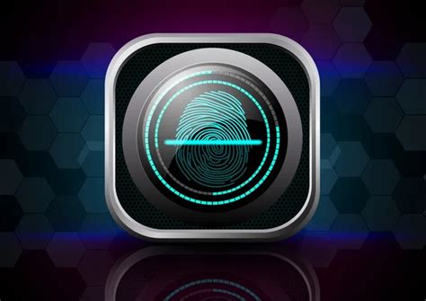 Creative Vector Illustration Of Fingerprint Art Design Finger Print
