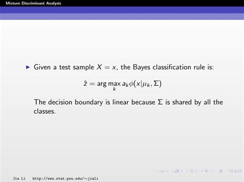 Mixture Discriminant Analysis