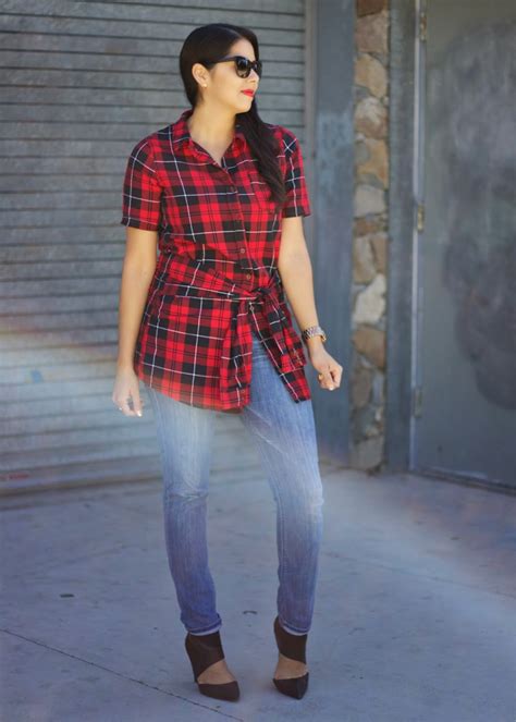 Plaid And Jeans Lil Bits Of Chic