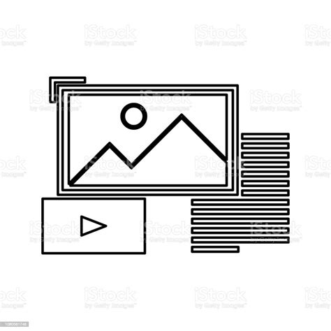 Unstructured Data Icon Element Of Cyber Security For Mobile Concept And Web Apps Icon Thin Line