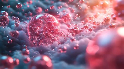 3d Visualization Of Protein Landscapes In Science Stock Illustration