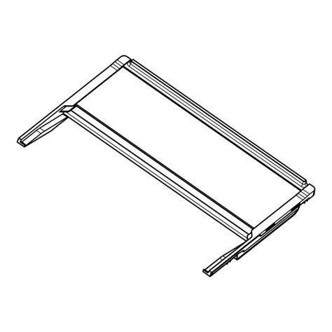 Glass Shelf Assembly Folding 459 5x293mm For Fridges And Freezers