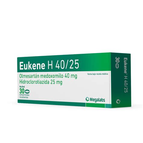 Eukene H 40 / 25 mg Comprimidos Recubiert - Megalabs Ecuador