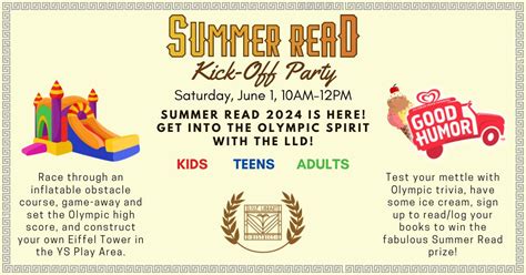 Jun 1 Summer Read Kick Off Party Lisle Il Patch