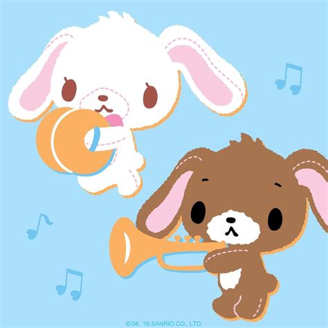 Sanrio Sugarbunnies Shirousa And Kurousa Hello Kitty Iphone Wallpaper