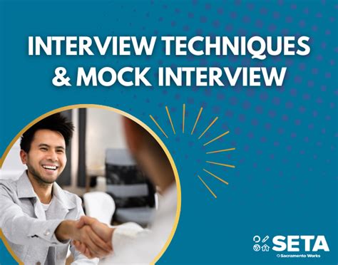 Interview Techniques Workshop And Mock Interview Seta Interview Techniques Workshop And Mock Interview Seta