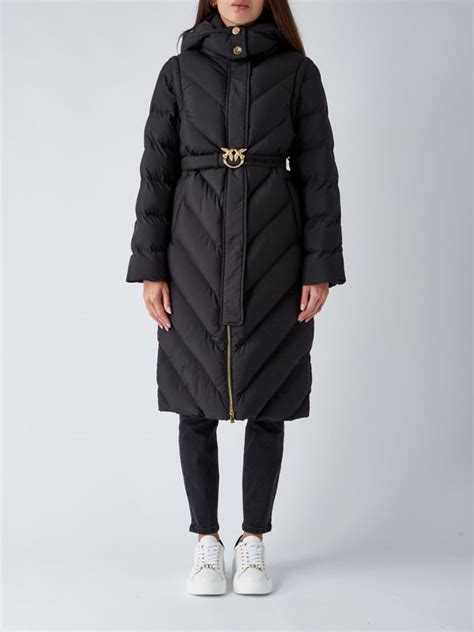 Pinko women's jacket in quilted technical fabric Black | Caposerio.com