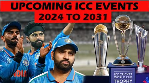 Upcoming Icc Events 2024 To 2031 Announced Youtube